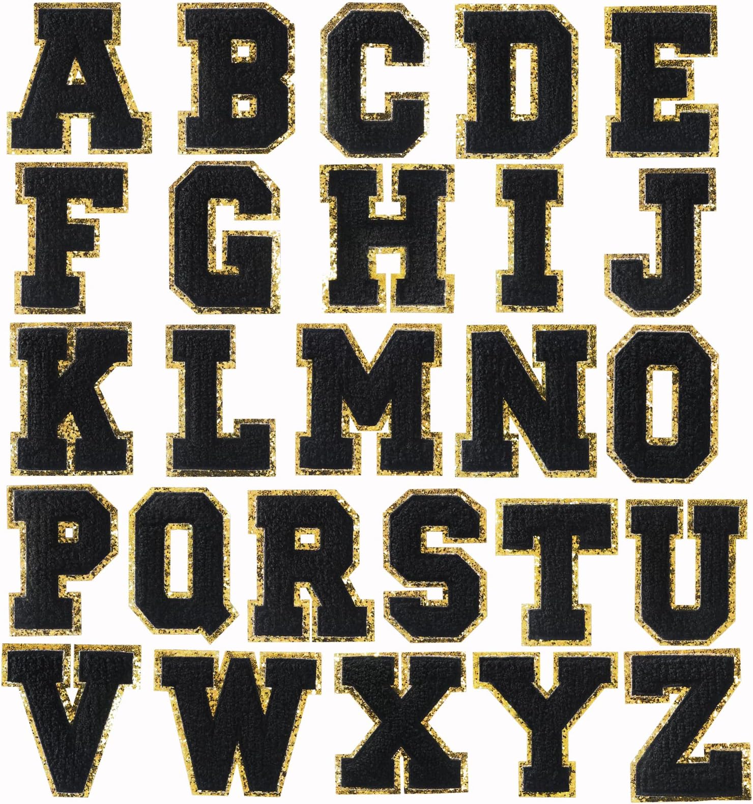 Amazon.com: HTVVETUR 26 Pcs Iron on Letters Chenille Letter Patches ...