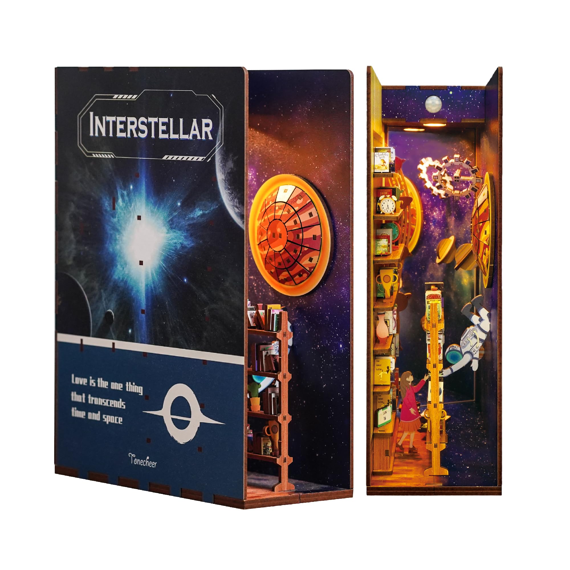 Snapklik.com : Tonecheer DIY Book Nook Kit For Adults,3D Wooden Puzzle ...