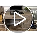 Amazon.com: Farmhouse 47" Executive Desk, Computer Desk with 2 Drawers ...