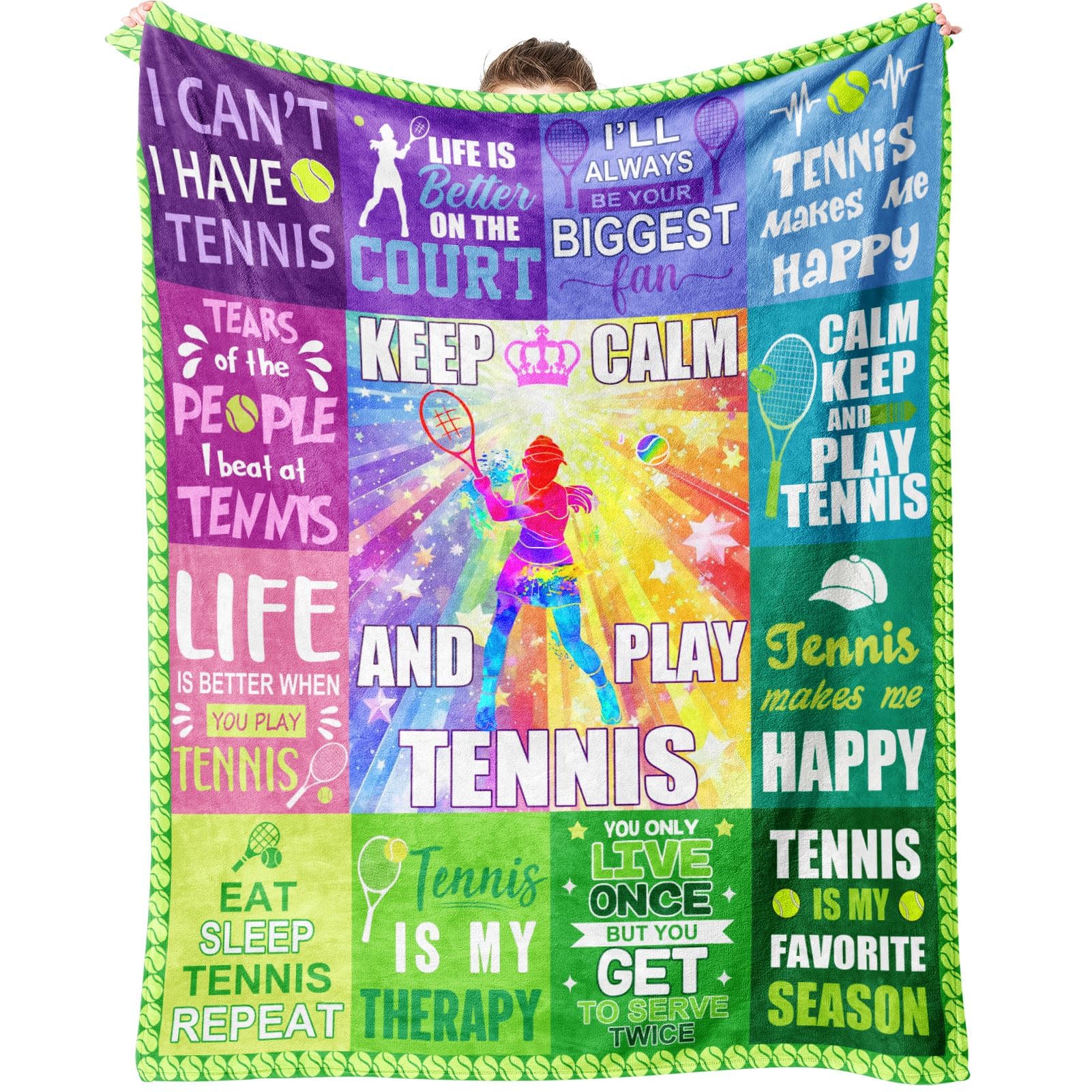 Amazon.com: ZCFWQEX Tennis Gifts Blanket 50"x60" Unique Tennis Gifts ...