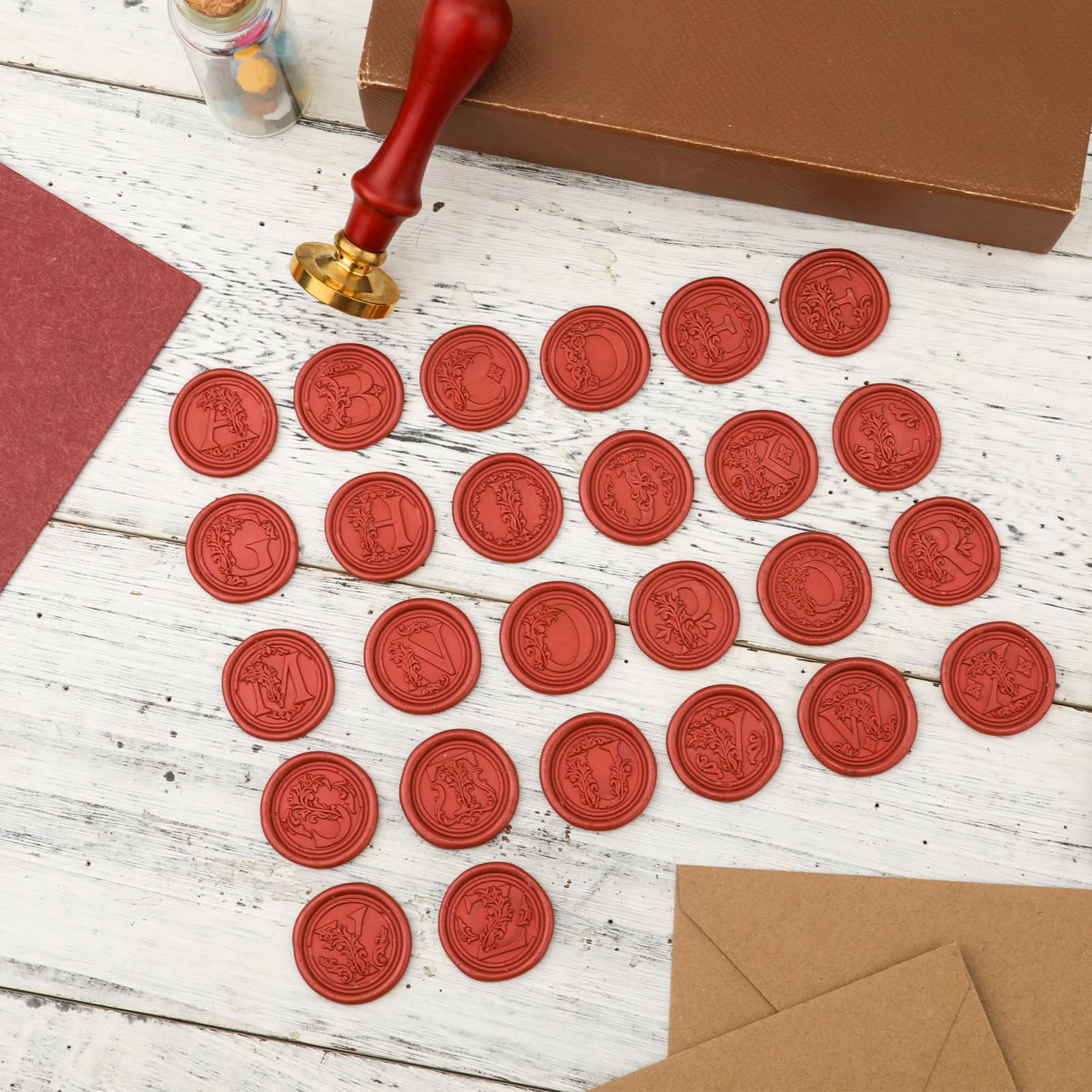 Initial Seals For Envelopes Lucy Single Initial Wax Seals | Artisaire