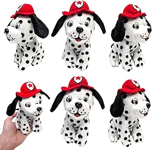 Amazon.com: Firefighter Dalmatian Plush (2 Pack) (7 Inch) Stuffed Dog ...