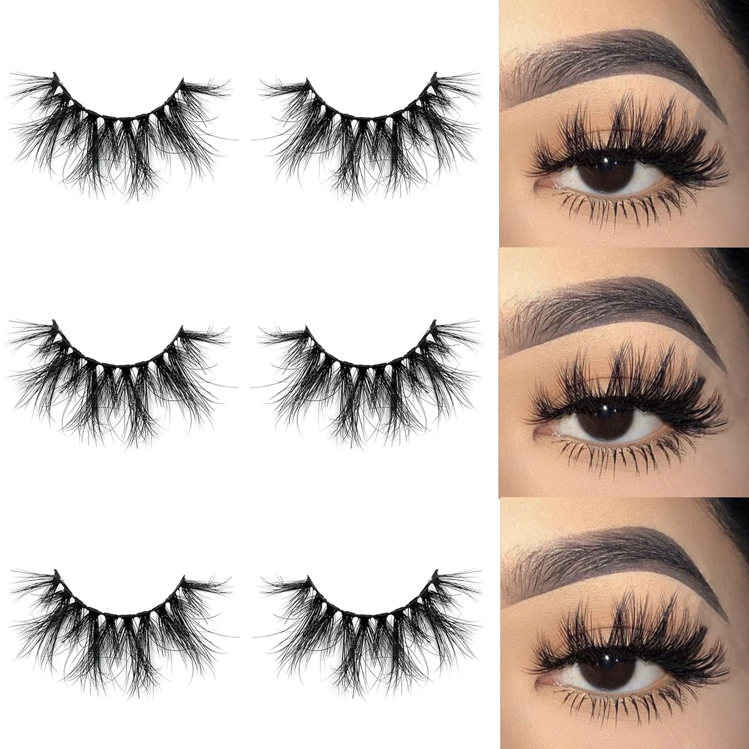 Amazon.com: Real Mink Lashes Mikiwi Eyelashes, 5D Mink Eyelashes, Super ...