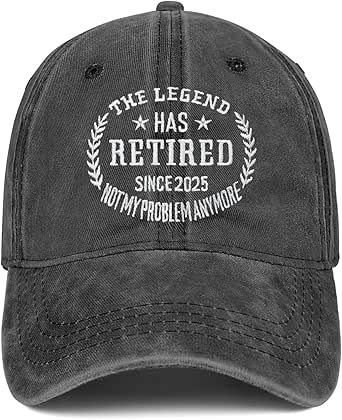 Supload 2025 Retirement Hat Retirement Gifts for Men Women The Legend ...