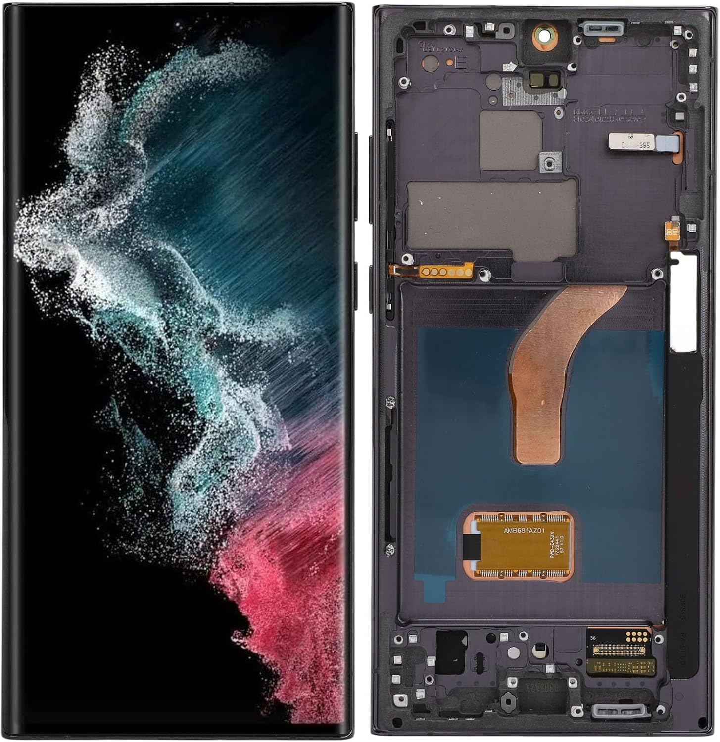 Amazon.com: 6.8 OLED Original for Galaxy S22 Ultra, LED LCD Display Digitizer Assembly S22ultra ...