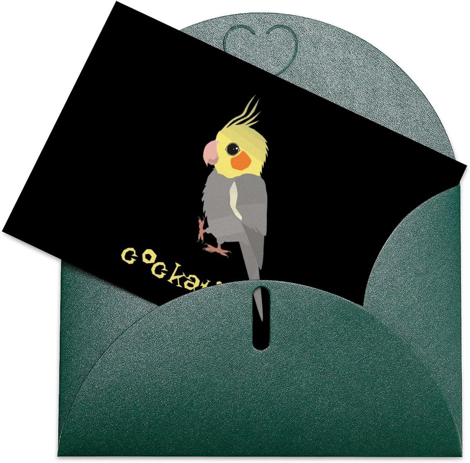 Amazon.com: Cute Cockatiel Greeting Cards with Blank Card and Envelope ...