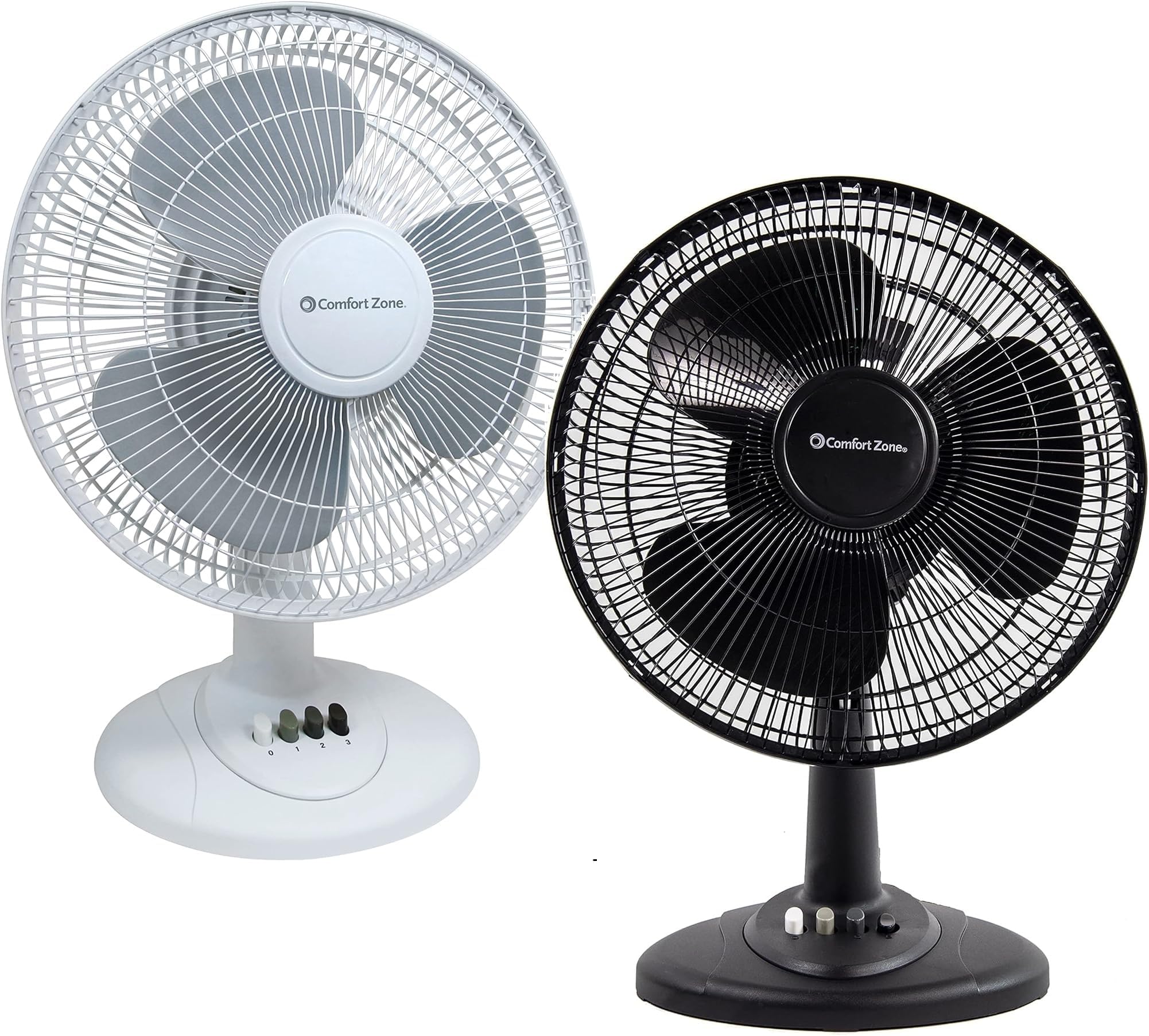 Amazon.com: Comfort Zone Oscillating Table Fan Bundle, Adjustable Tilt ...