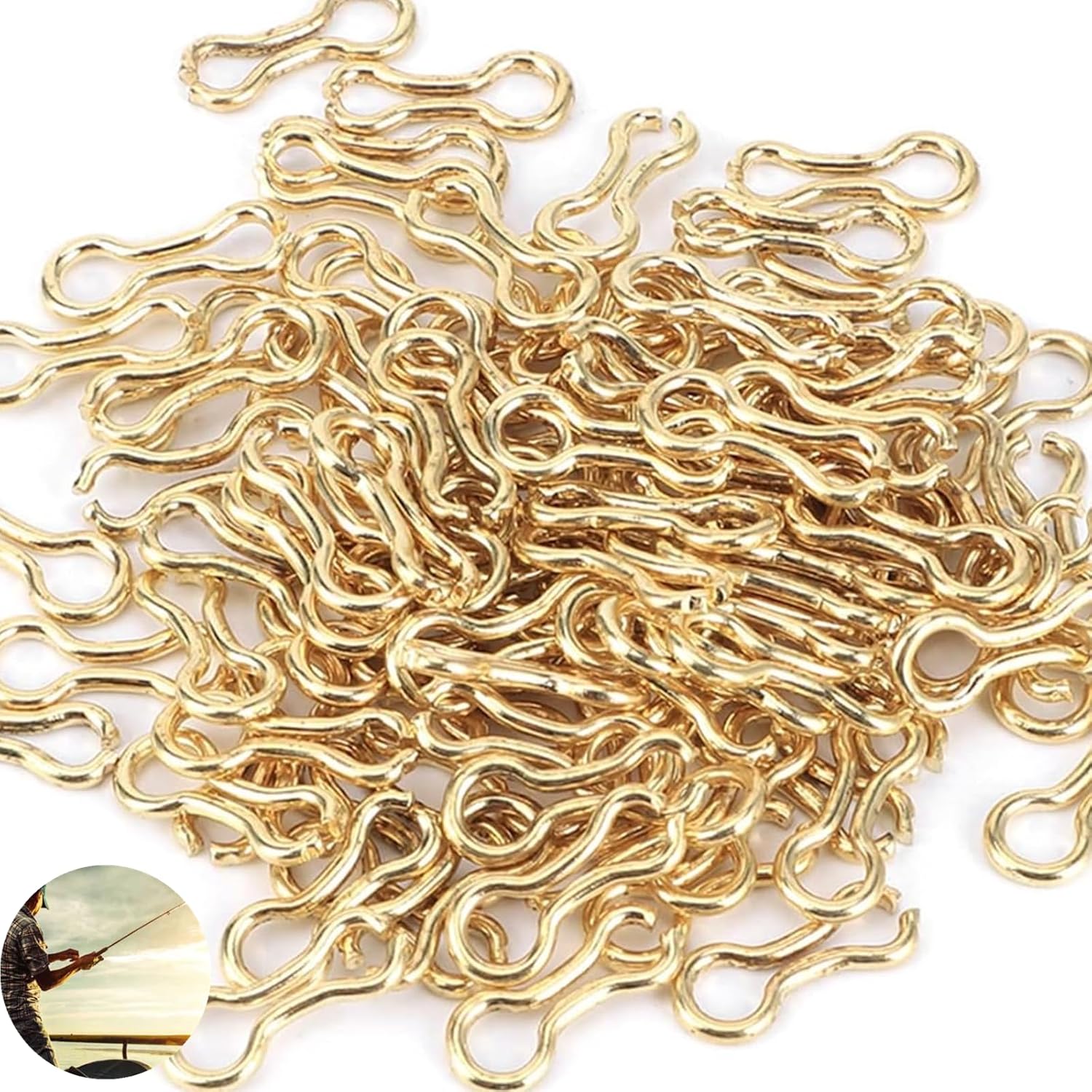 Amazon.com : 200 Pcs Sinker Wire Eye Fishing Weight Mold for Lead ...