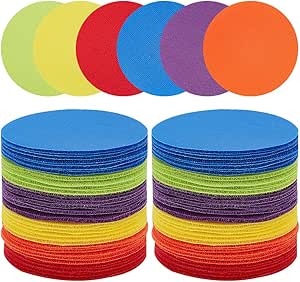 CREATCABIN 60Pcs Carpet Markers Set Floor Colorful Circle Carpet Marker ...