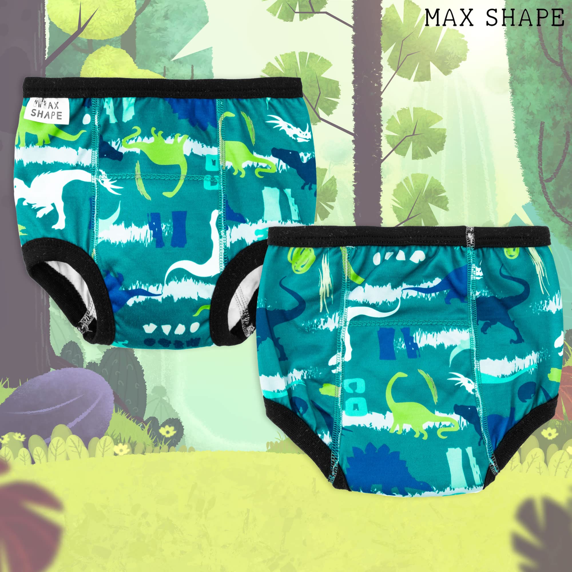 Snapklik.com : Max Shape 6 Pack Potty Training Underwear For Boys