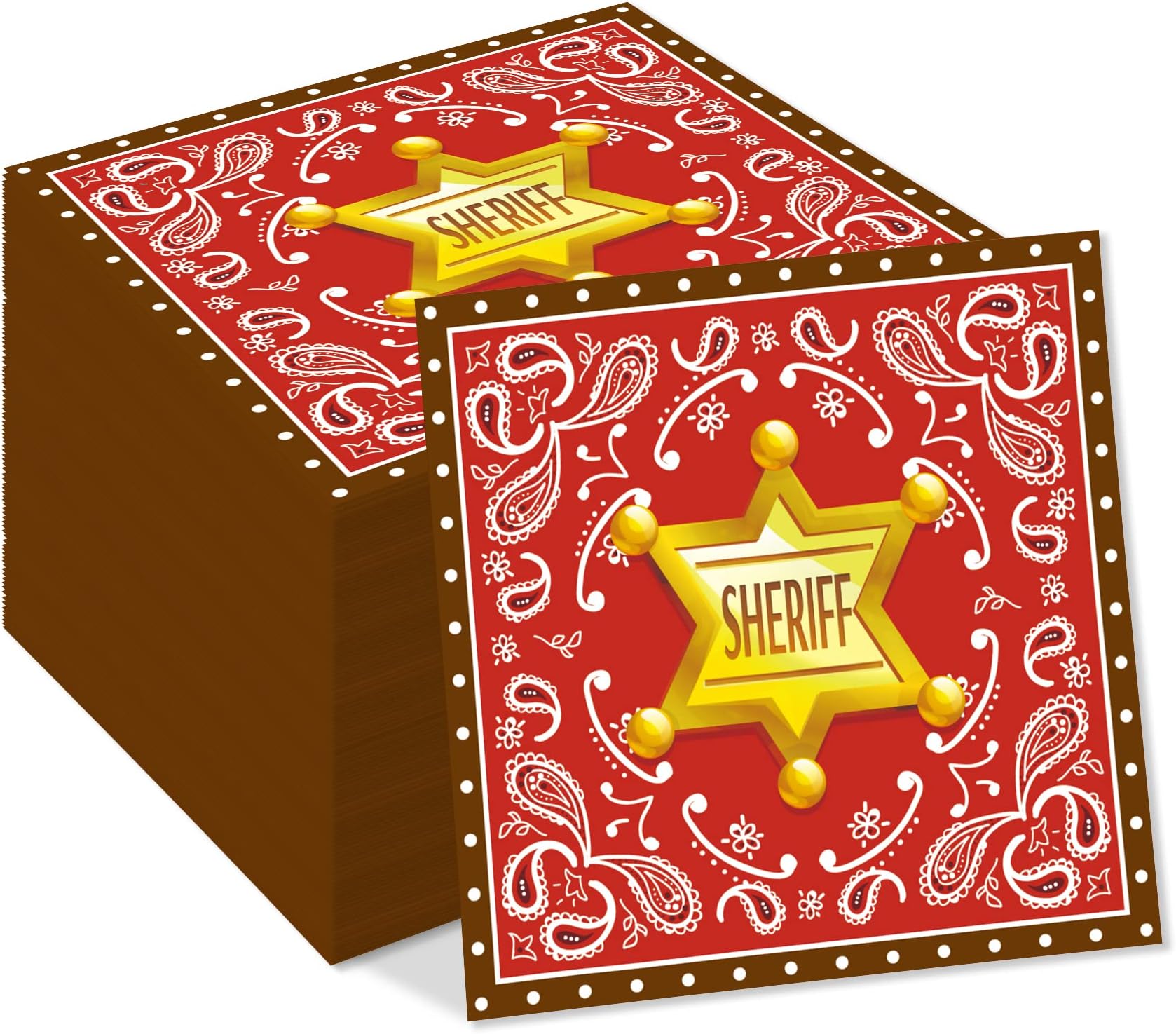 Amazon.com: 40pcs Western Cowgirl Cowboy Paper Napkins Western Cowboy ...