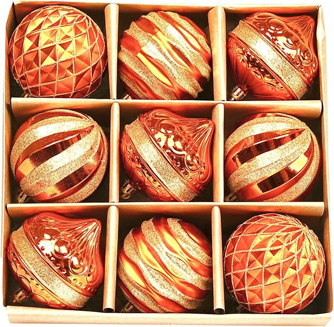 Amazon.com: Dohance Christmas Ornaments Set 9ct Christmas Tree ...