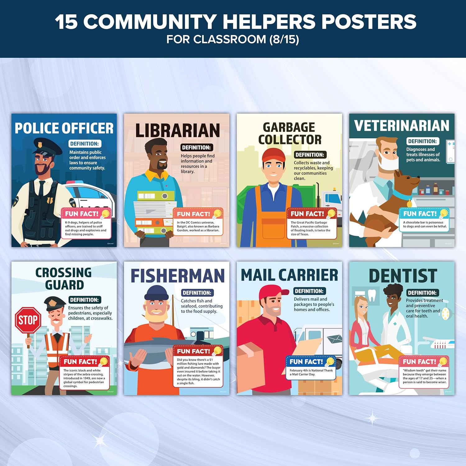 Decorably 15 Community Helpers Posters - 11x14in Nepal | Ubuy