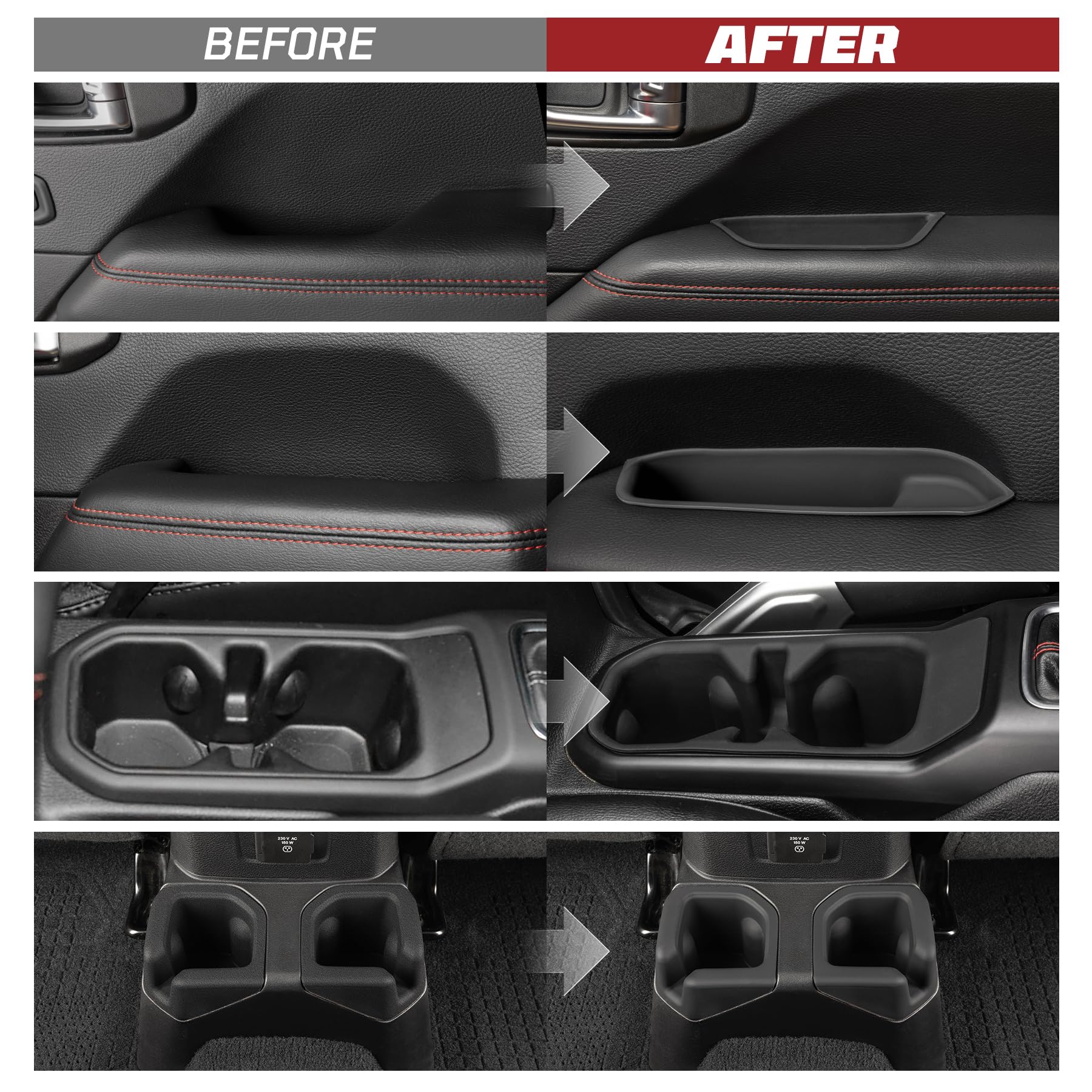 Snapklik.com : SHEAM Jeep Wrangler JL Custom Silicone Liners - Full ...