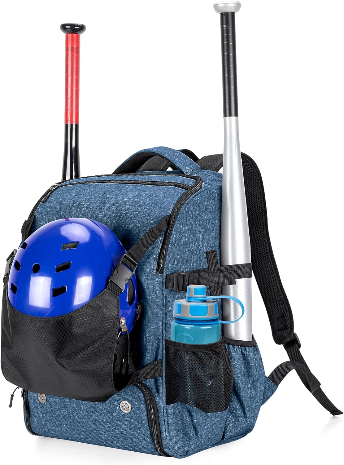 DSLEAF Baseball Bag Backpack Holds 4 Bats, T-Ball & Softball Equipment ...