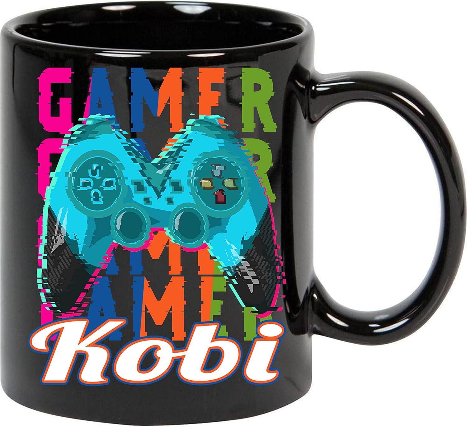 Amazon.com: Coffee Mug Customized Name Kobi Game Console Cup - Game ...