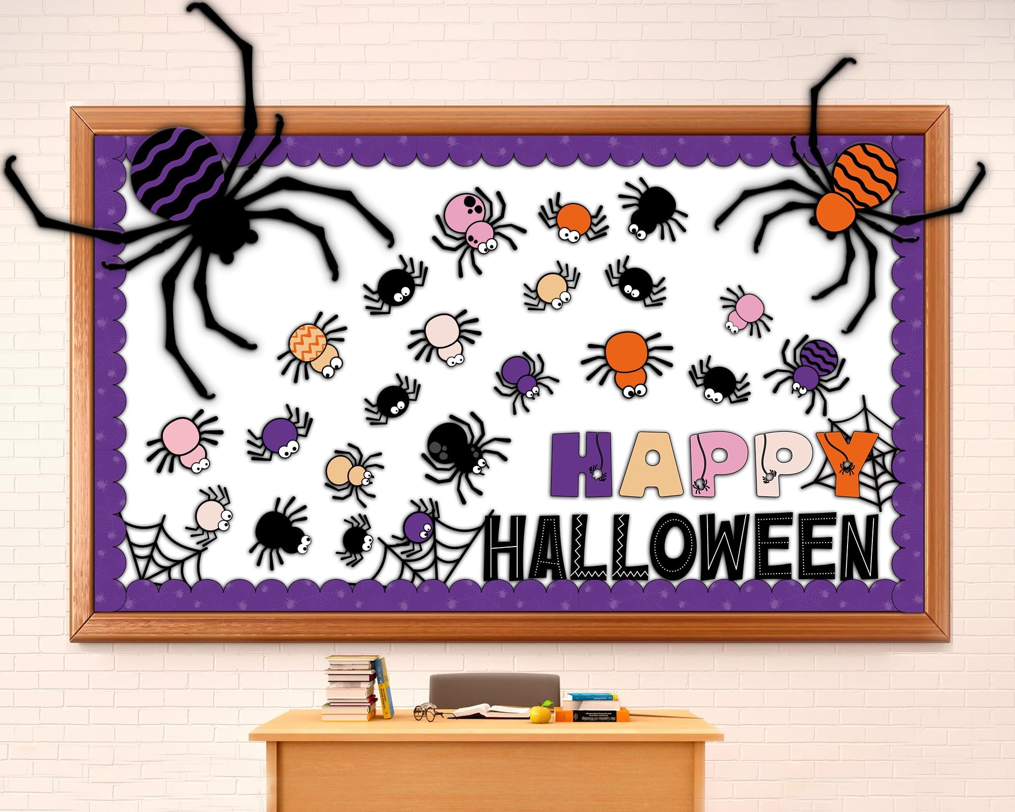 Amazon.com : ojustbeok Halloween Bulletin Board Decorations Halloween ...