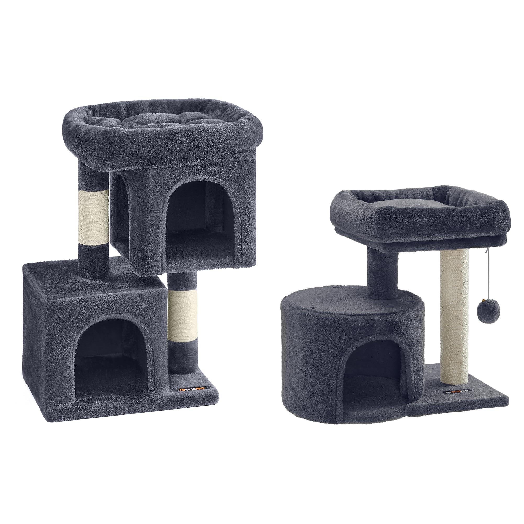 Amazon.com : Feandrea 19.1-Inch Cat Tree and 26.4-Inch Cat Tower Bundle ...
