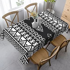 Amazon.com: Geometric Tribal Table Cloth Rectangle - Chic Bohemian ...