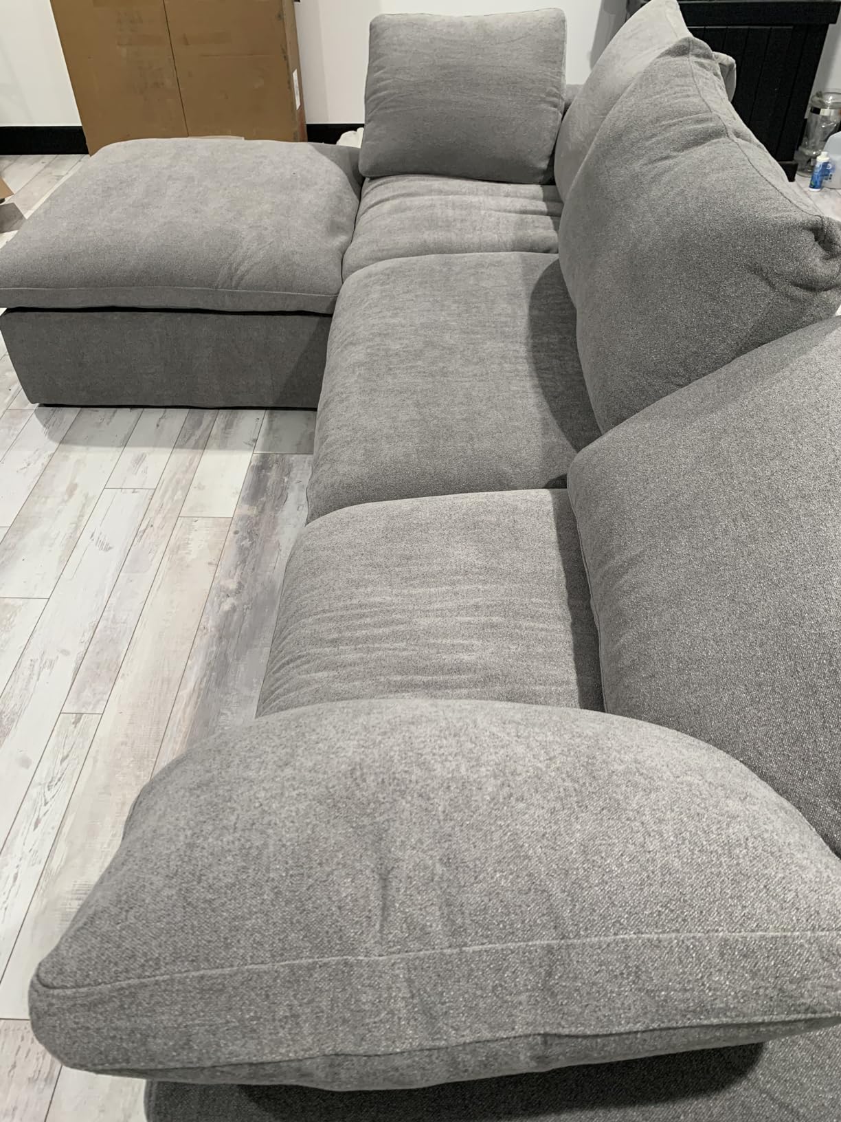 $65/mo - Finance 160.6" Cloud Modular Sectional Sofa with Storage ...