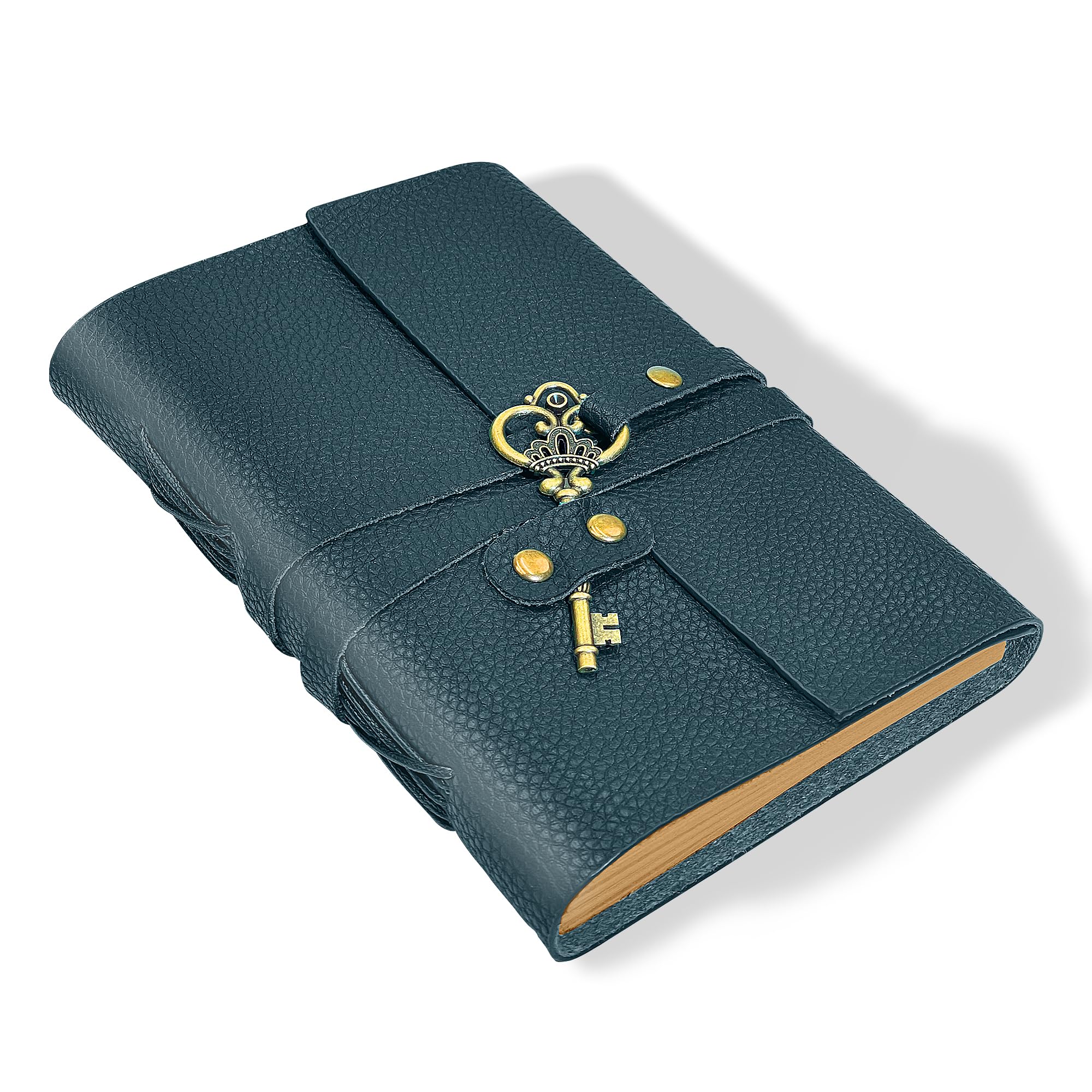 Amazon.com : Cleather Leather Journal 5"x 7" Genuine Leather Notebook ...