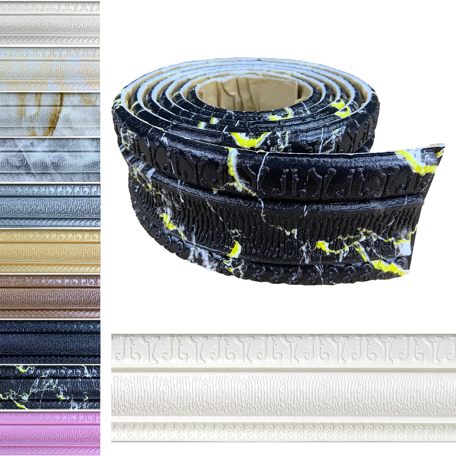 Snapklik.com : Yutianli Crown Molding Peel And Stick Wallpaper Border ...