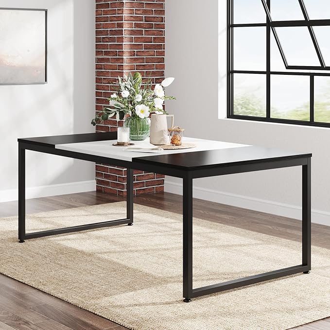 Amazon.com - Tribesigns Modern Dining Table, 71 Inch Rectangular ...
