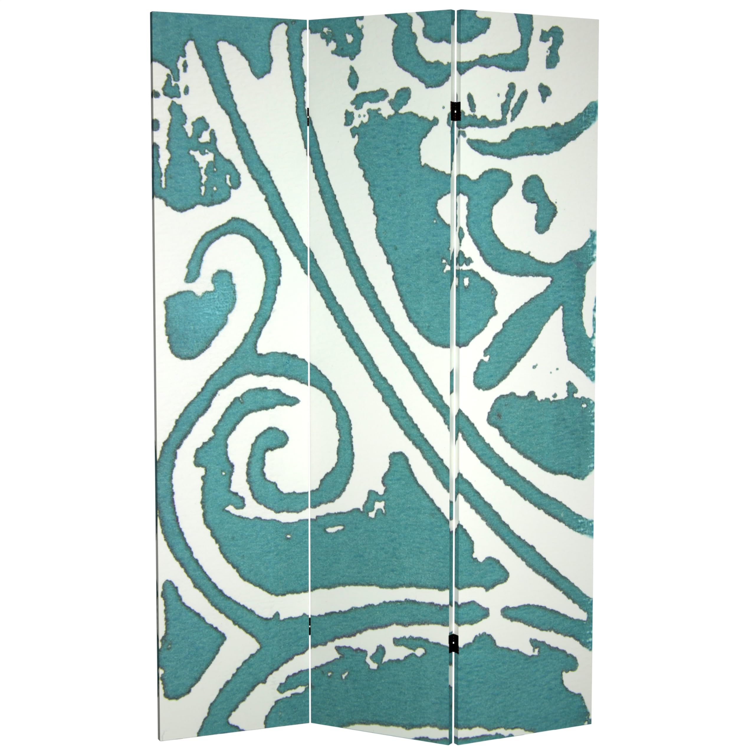 Amazon.com: 6 ft. Tall Double Sided Teal Vineyard Canvas Room Divider ...