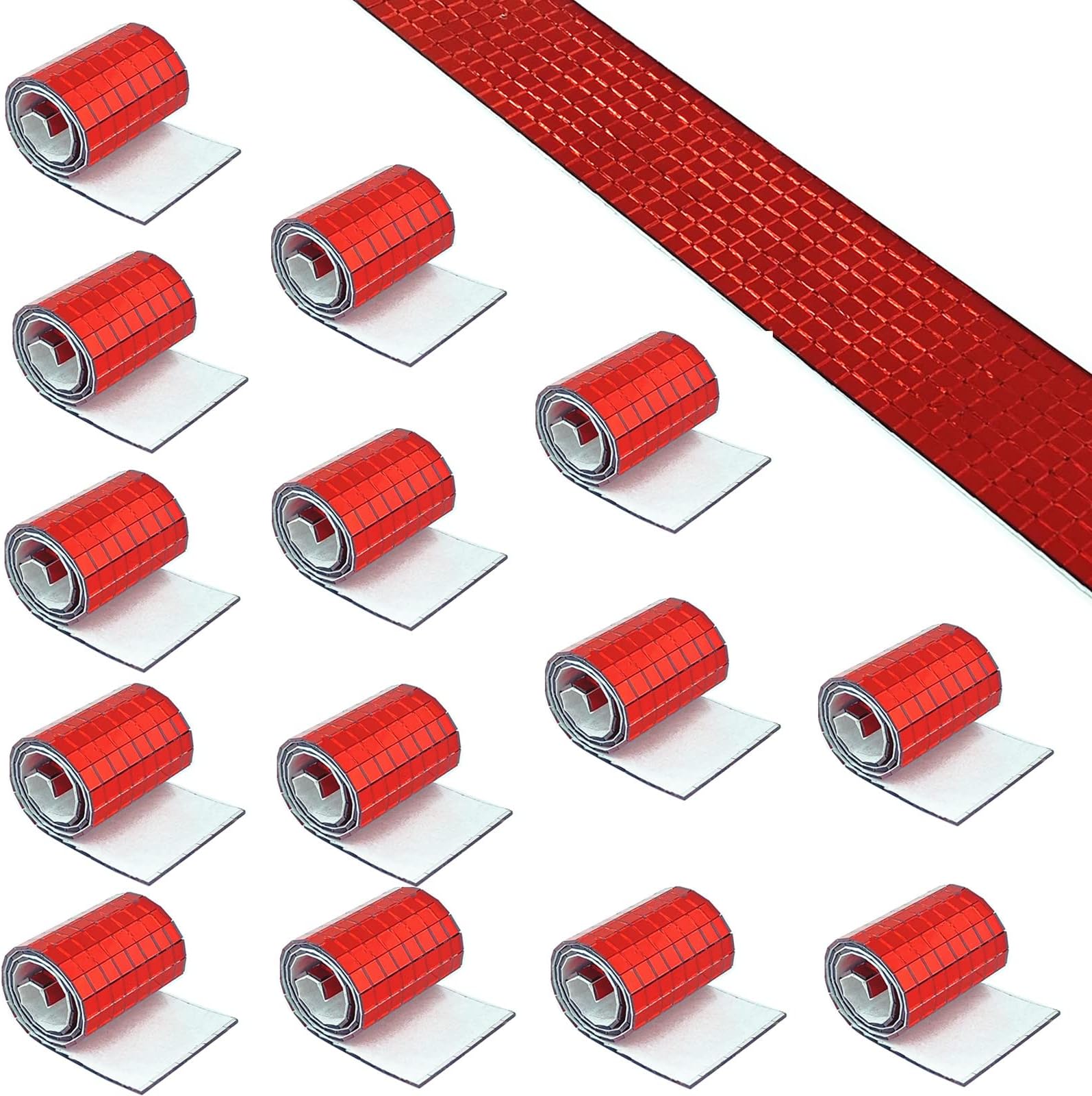 Amazon.com: 10800 Pcs Self Adhesive Mirrors Mosaic Tiles Glass Square ...