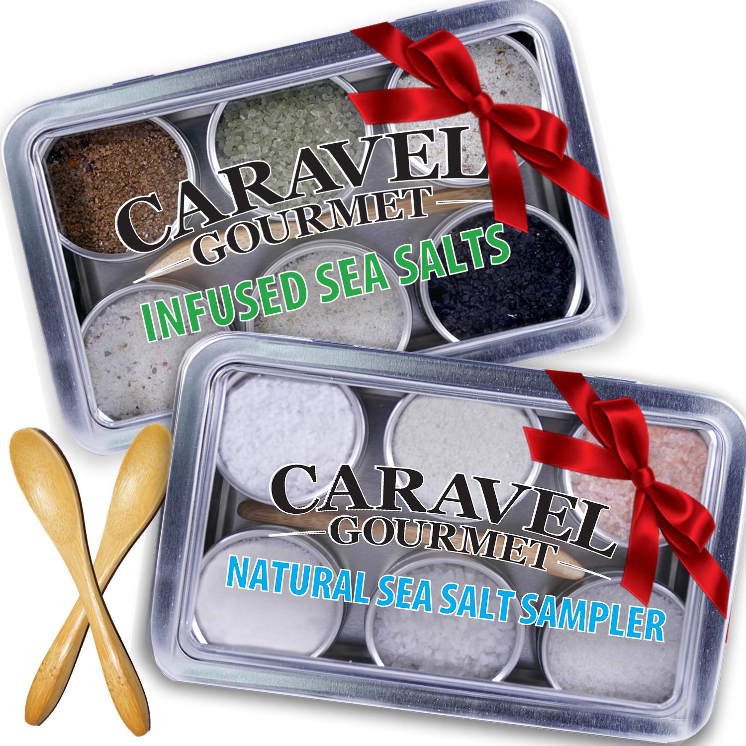 Amazon.com : Sea Salt Gift Set - Infused & Natural Salt Sampler ...