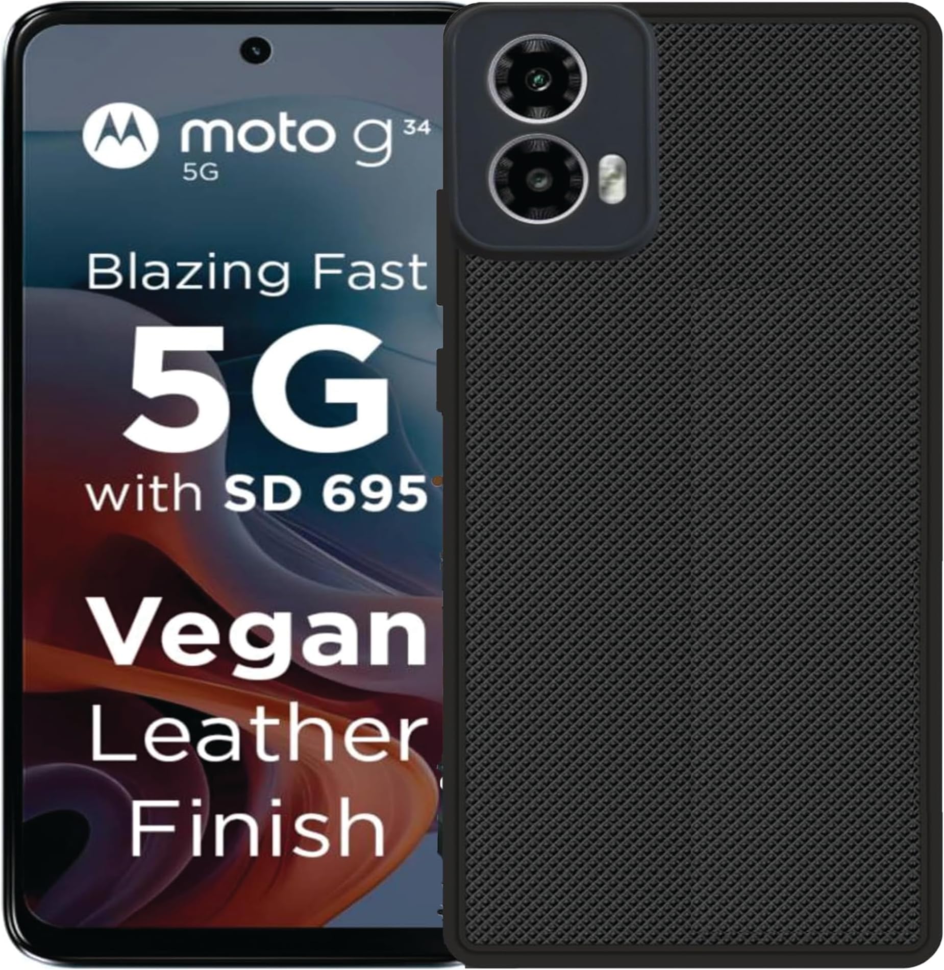 ZARALA FabeKee Back Cover Case for Motorola G34 5G | Slim & Lightweight ...