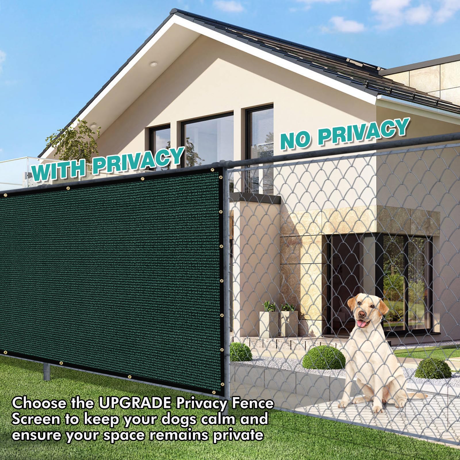 Snapklik.com : UPGRADE Privacy Fence Screen 90% Visual Blockage 5x50 ...