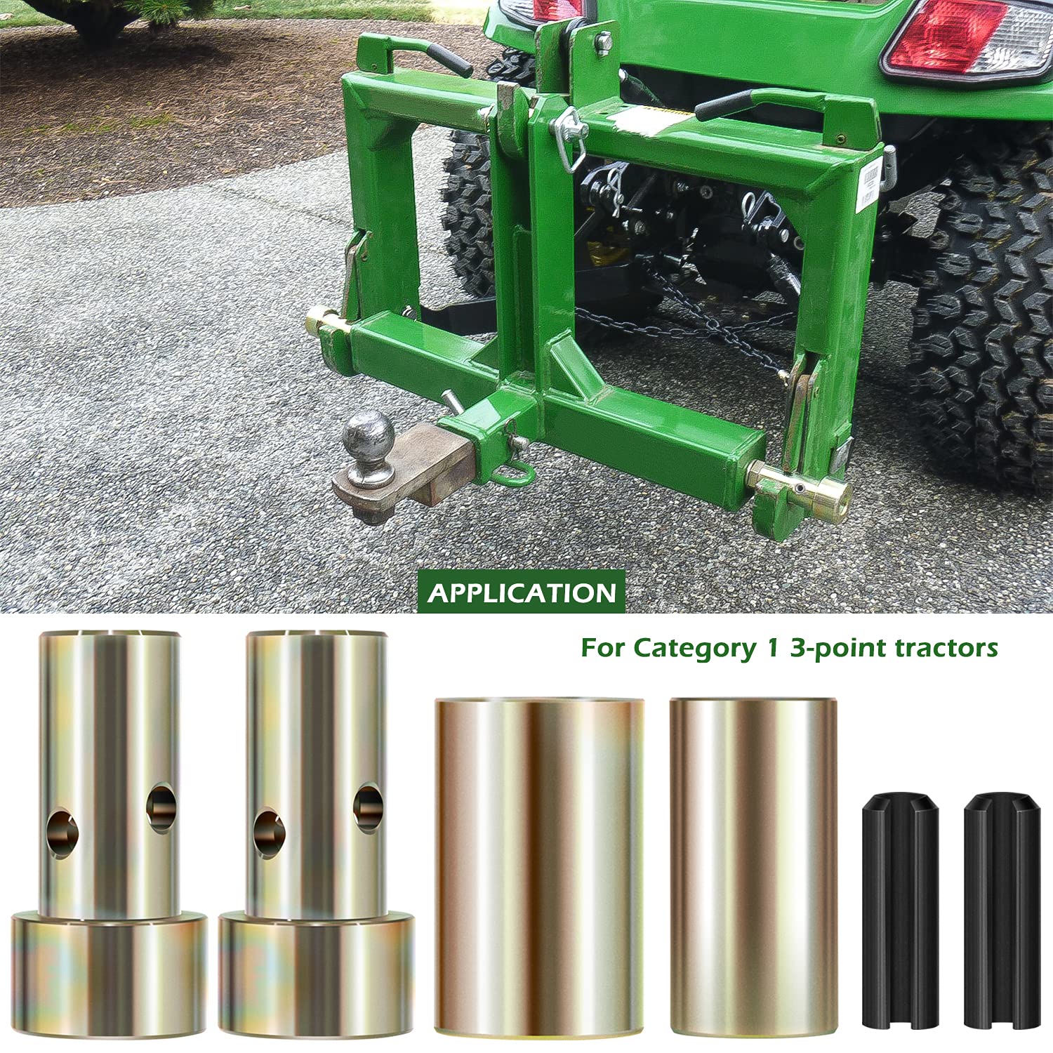 Snapklik.com : Quick Hitch Adapter Bushings Kit TK95029 For Category 1 ...