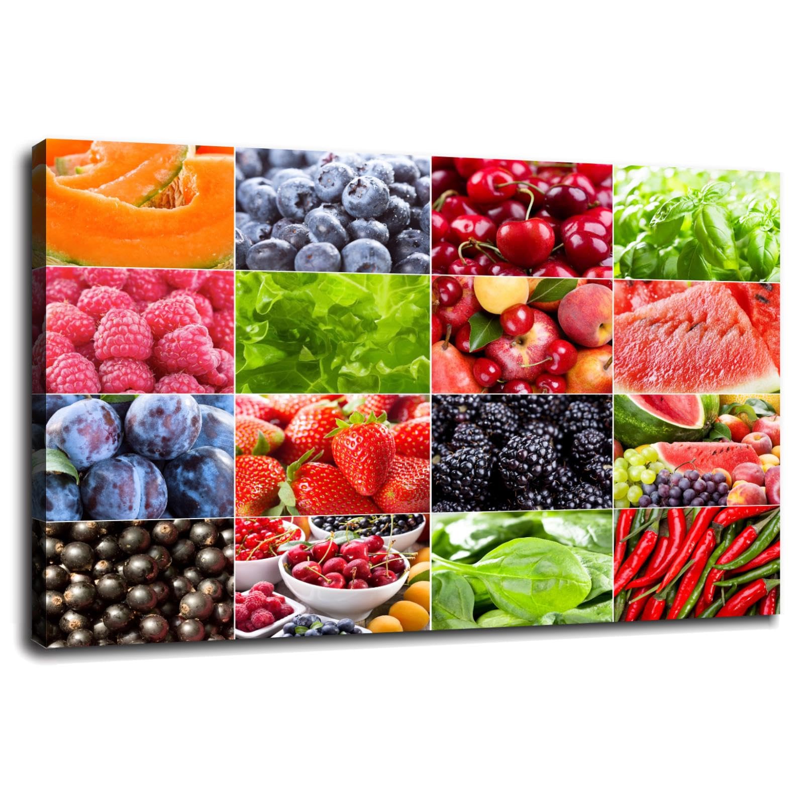 Collage De Frutas Y Verduras