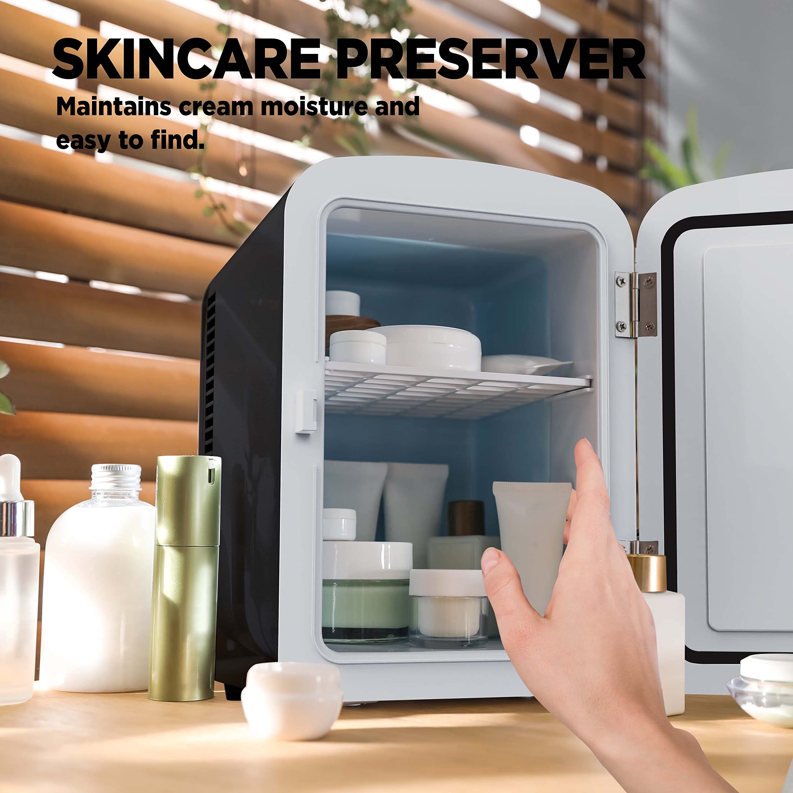Snapklik.com : Silonn Mini Fridge, Portable Skin Care Fridge, 4 L/6 Can ...