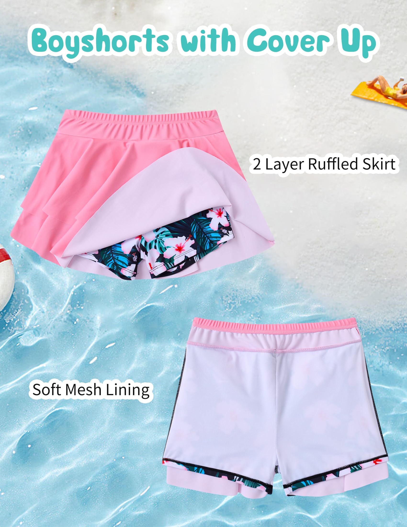 Snapklik.com : ALISISTER Girls Swimsuit Size 8 Bathing Suit Hawaiian ...