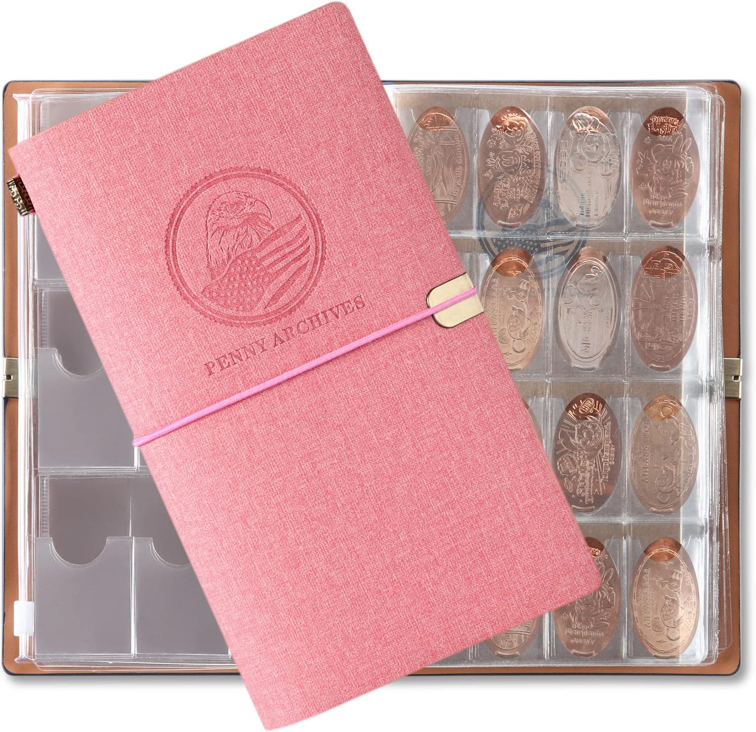 Amazon.com : MUDOR Pressed Penny Collecting Book with Archival Diary ...