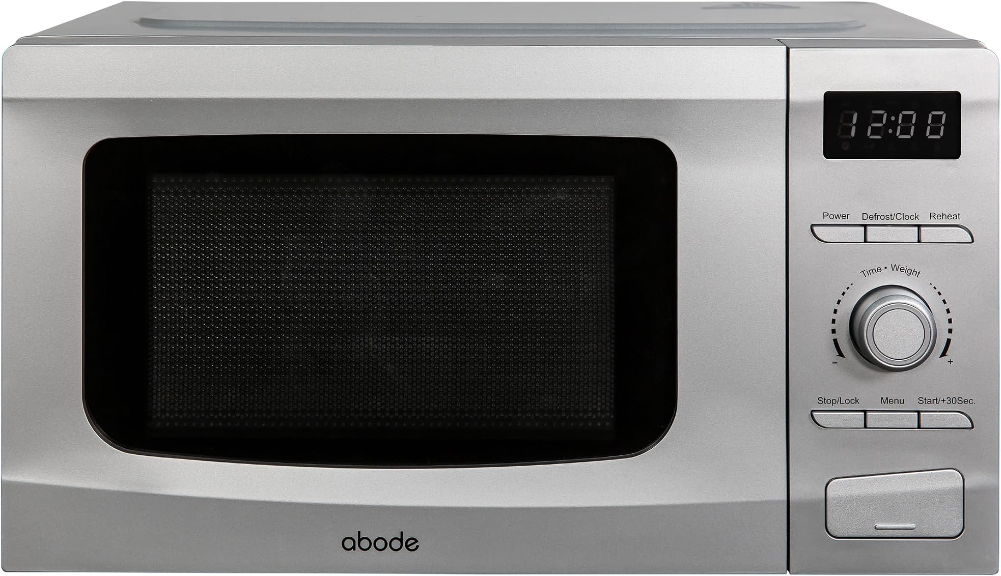 Abode 20L Digital Microwave - 700W with 8 Auto Cook Menus, Silver, 5 ...