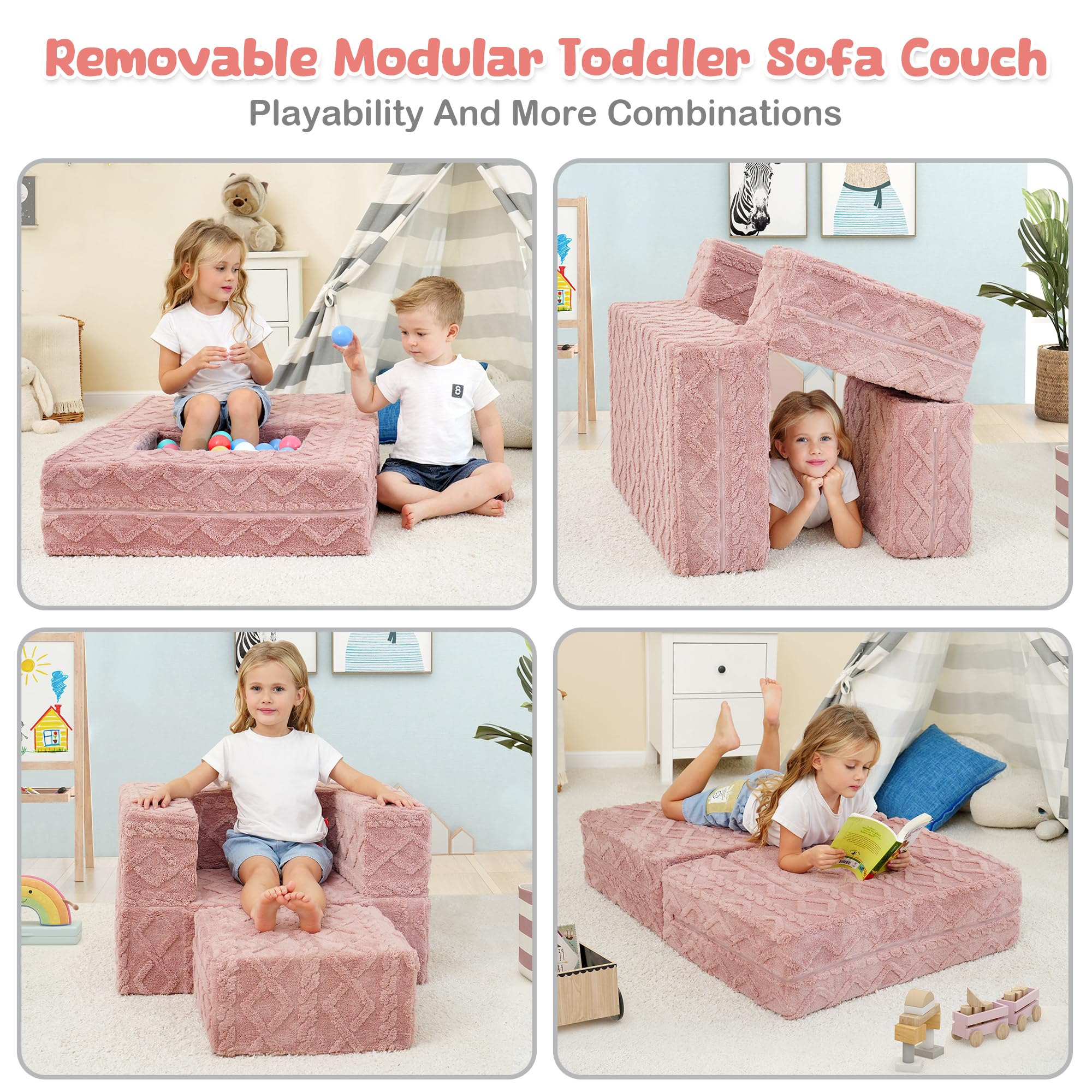 Snapklik.com : MallBest Kid Couch, Modular Kids Sofa, Modular Kids Play ...