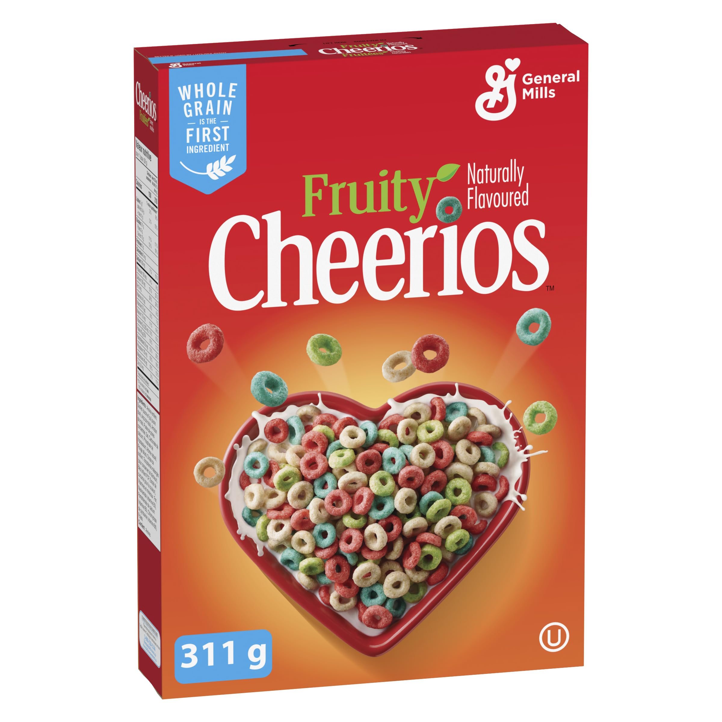 Cheerios Naturally Flavoured Fruity Cereal Box, 311 Grams Package of ...