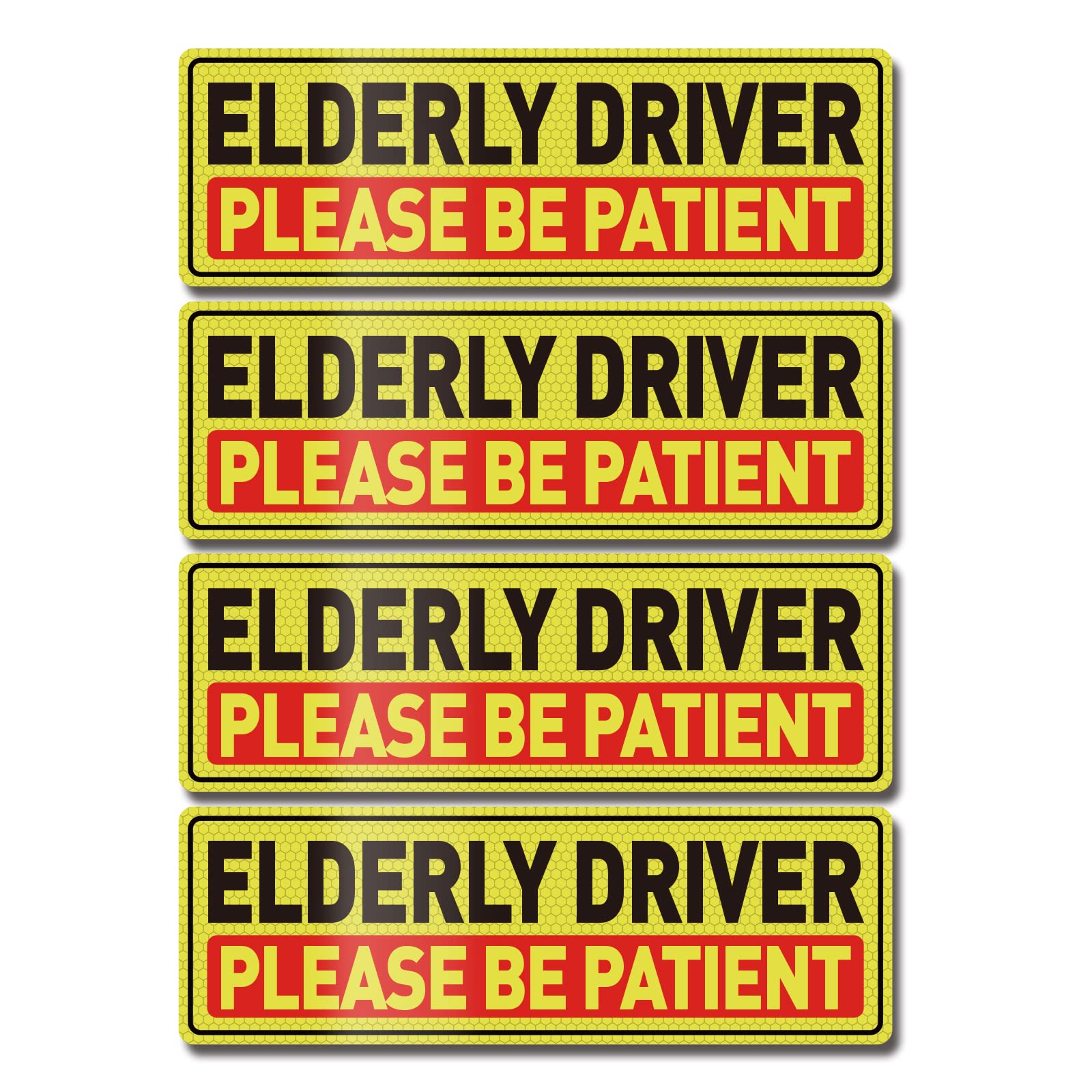 Snapklik.com : Elderly Driver Car Magnet 12 4 Inches Reflective Please ...