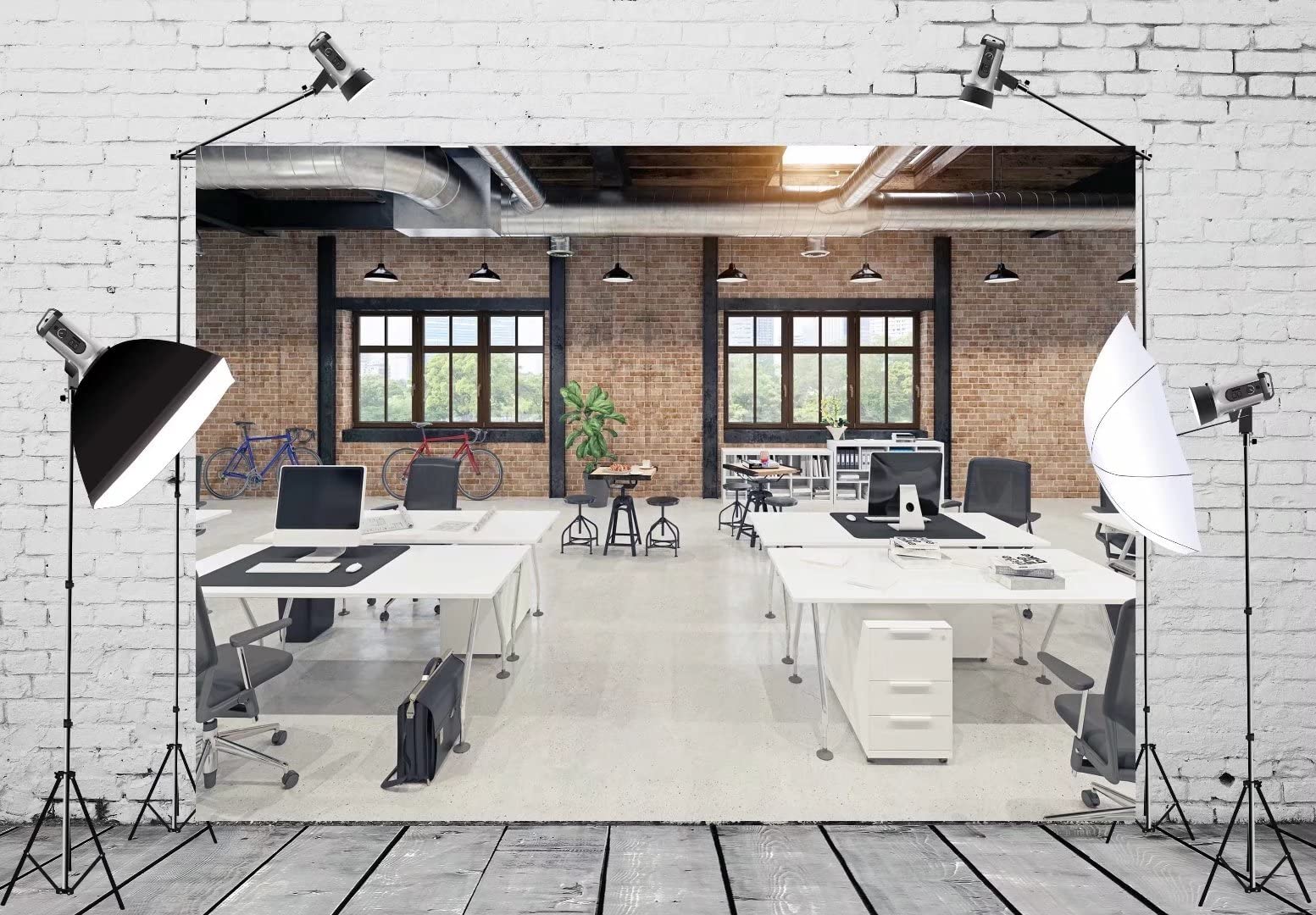 Office Lobby Printed Backdrop Backdrop Express