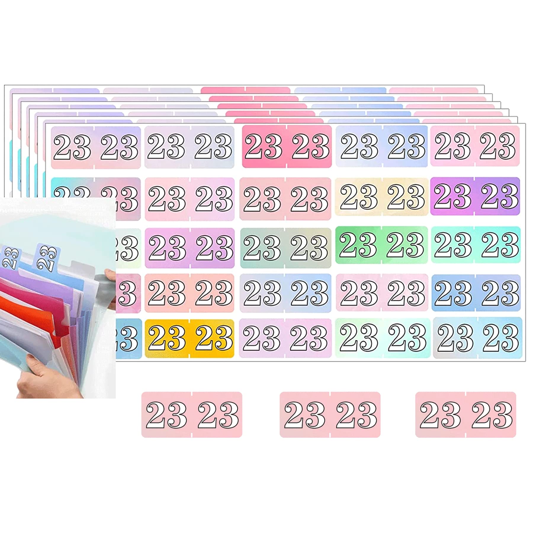 Buy 2023 Year Stickers File Folder Year Labels 3/4" x 1.5" Rectangle ...