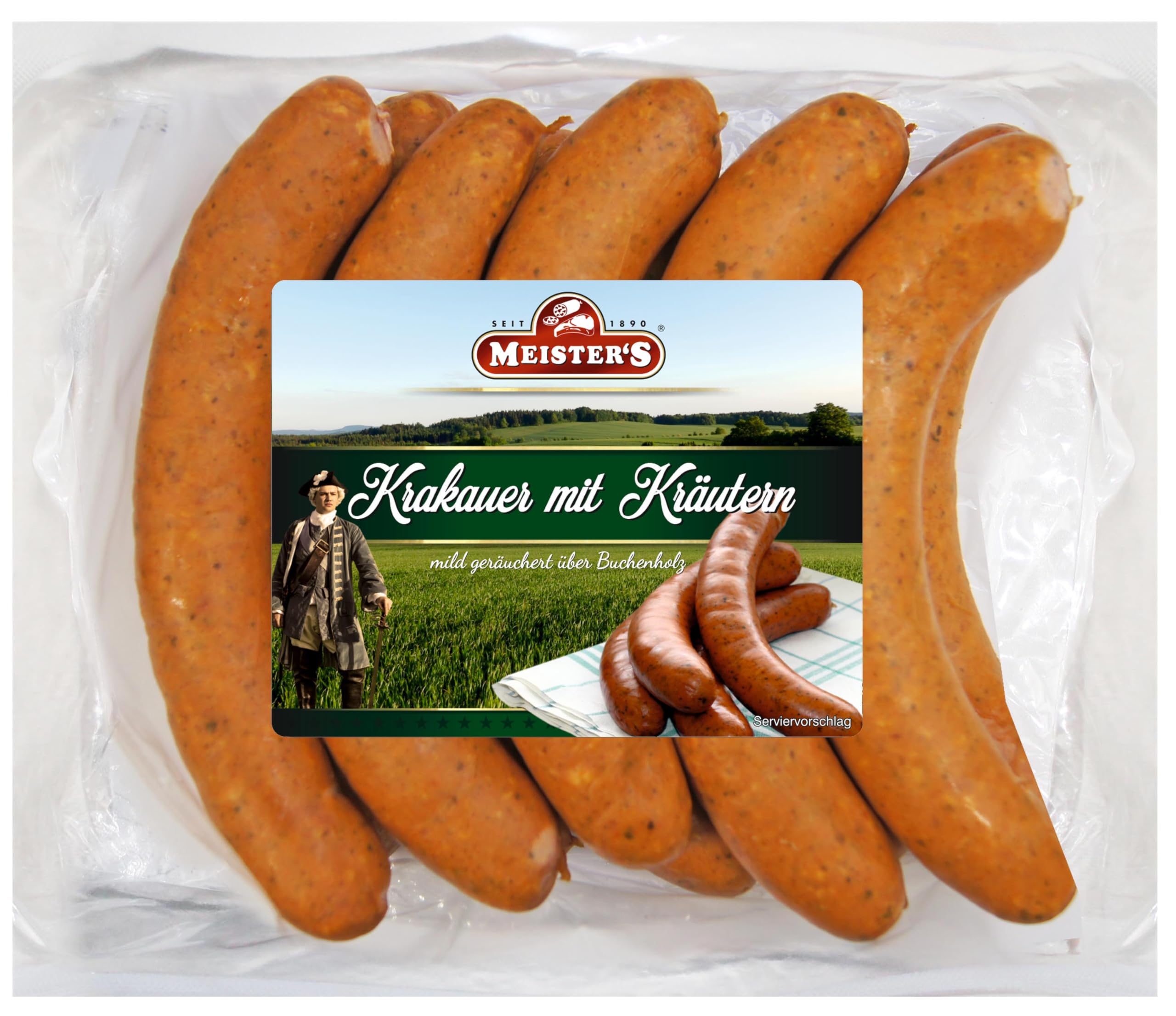 Krakauer Wurst mit Krätuern | als Krakauer Bratwurst grillen oder wie ...