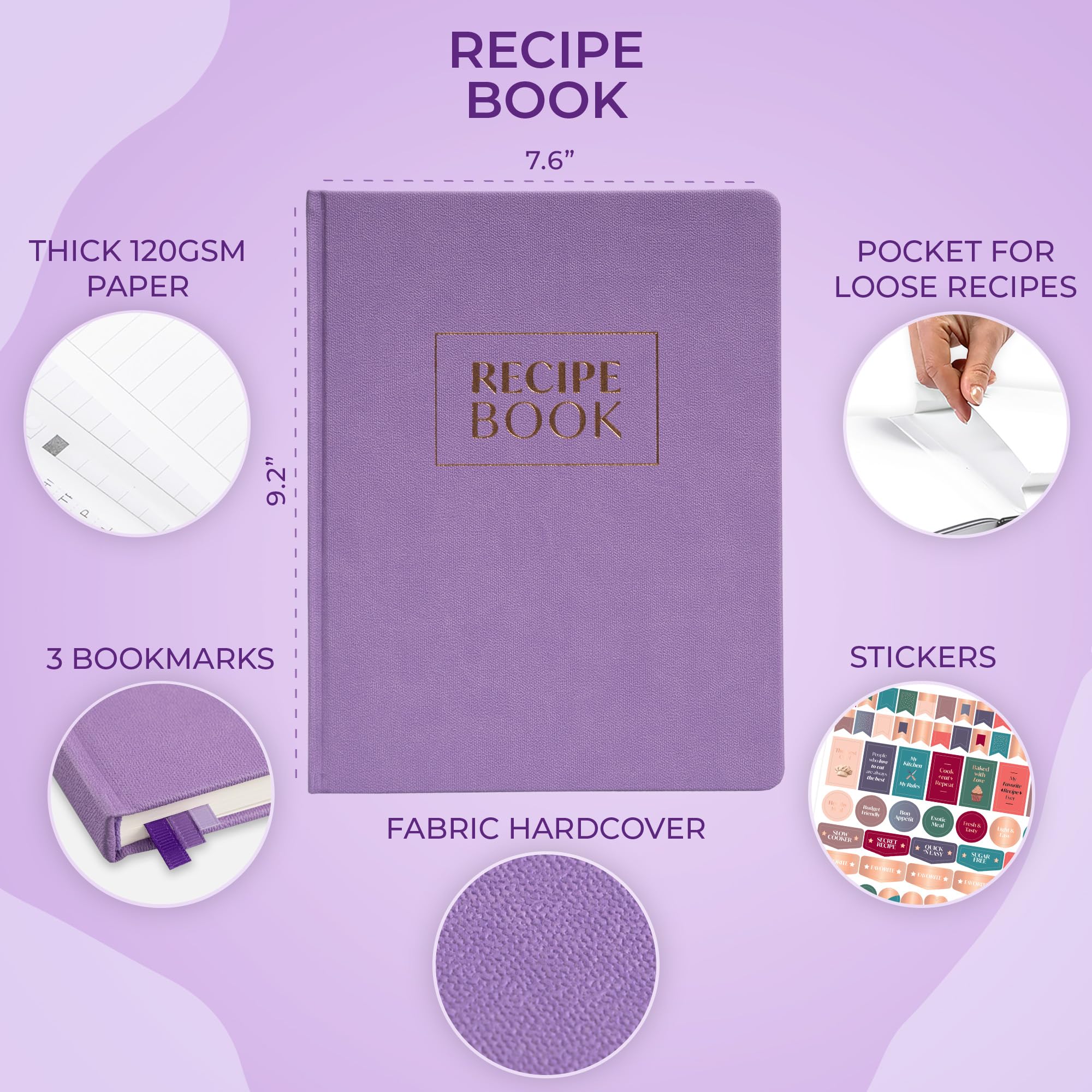 Snapklik.com : Skyline Recipe Book Blank Hardcover Cookbook To Write In ...
