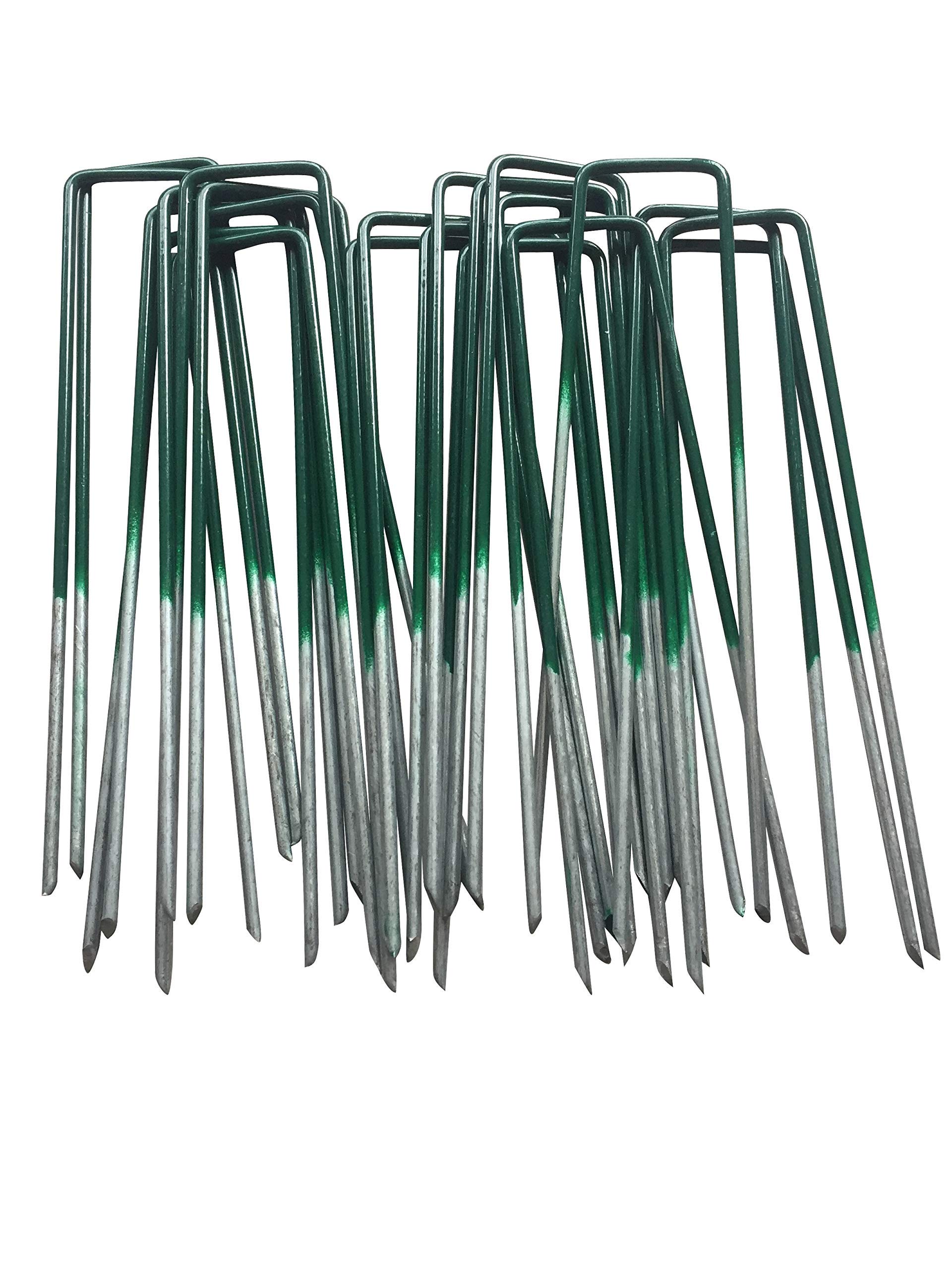 G&B Garden Half Green Artificial Grass Pegs to Pin, Astro Turf, Fake ...