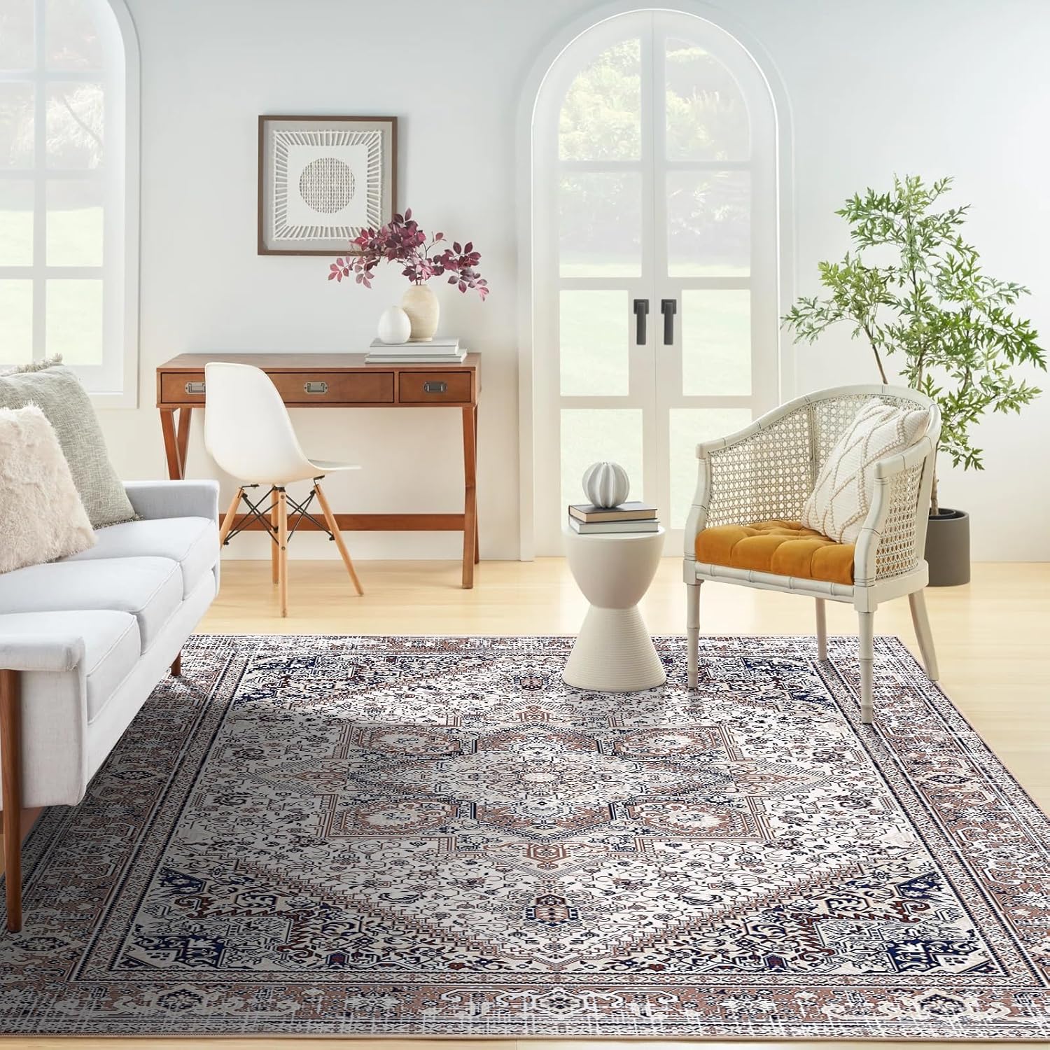 Amazon.com: Worxvell 3x5 Washable Rug - 3x5 Bedroom Non Slip Rugs for ...