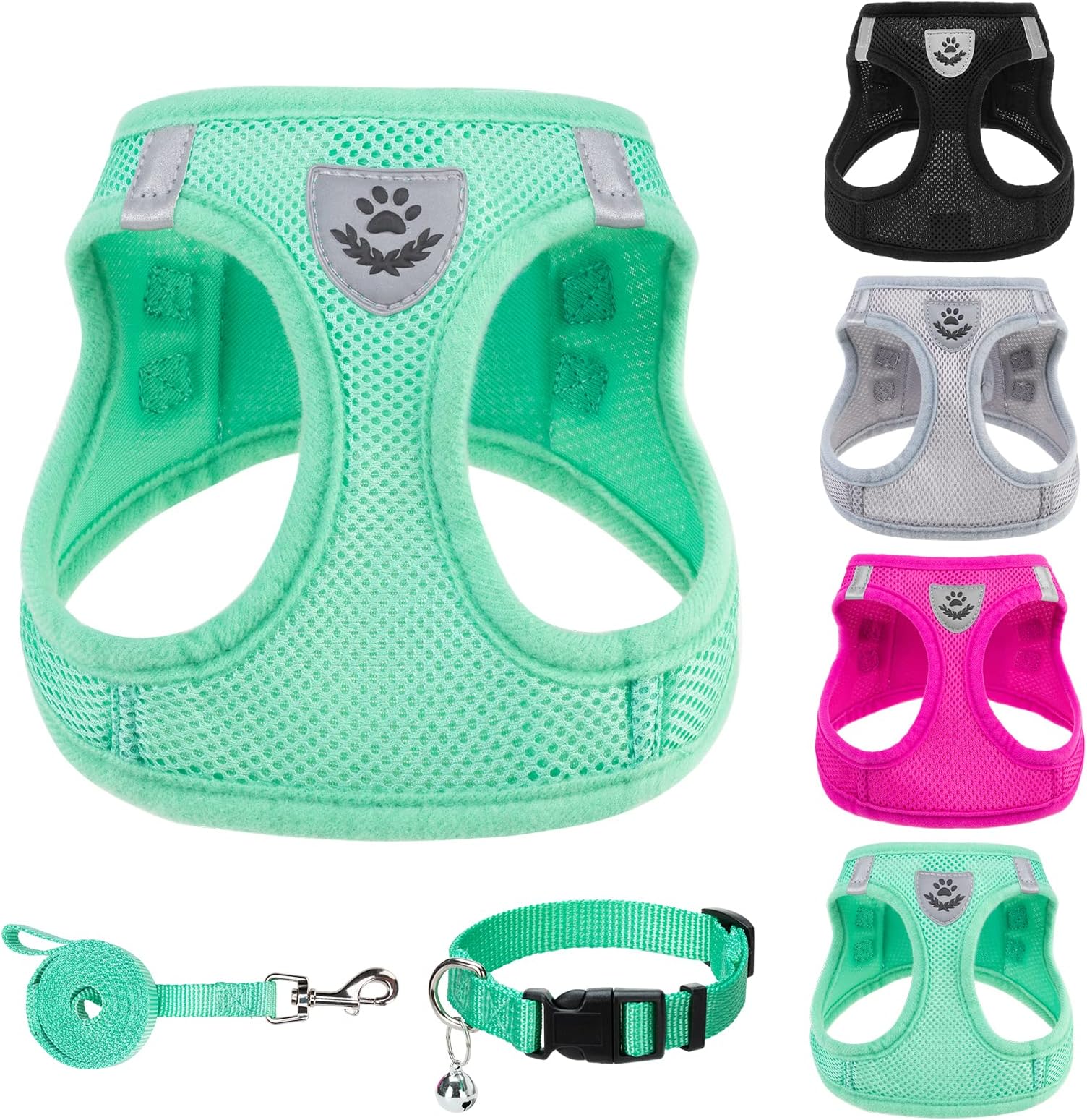 Amazon.com : Petank Dog Harness for Small Medium Dogs No Pull, Puppy Harness and Leash Set, Easy ...