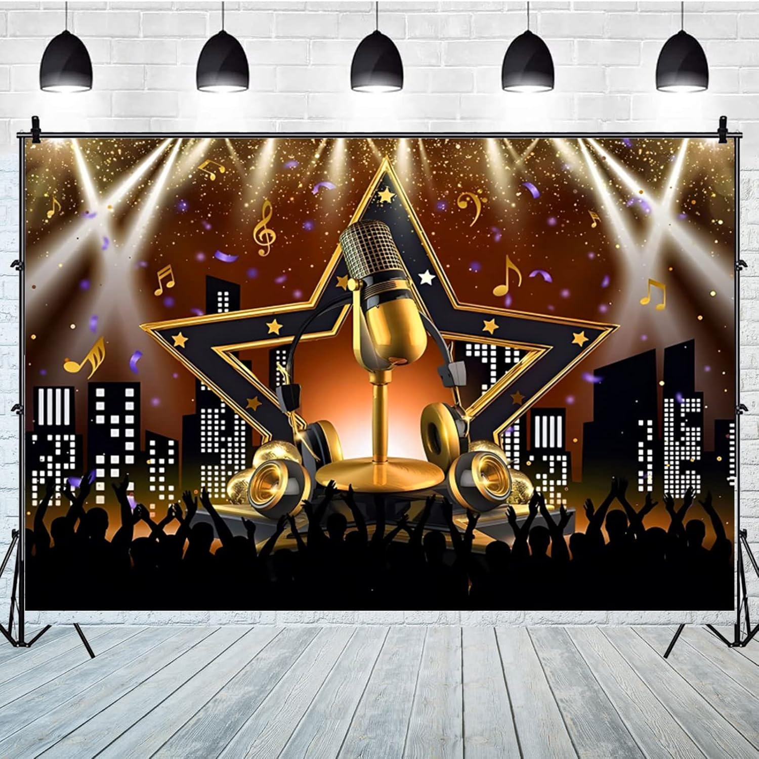 Amazon.com : Yeele 5x3ft Dream Music Backdrop for Photography Nostalgic ...