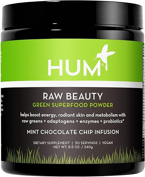 Amazon.com : HUM Raw Beauty Greens Superfood Powder - Spirulina & Vegan ...